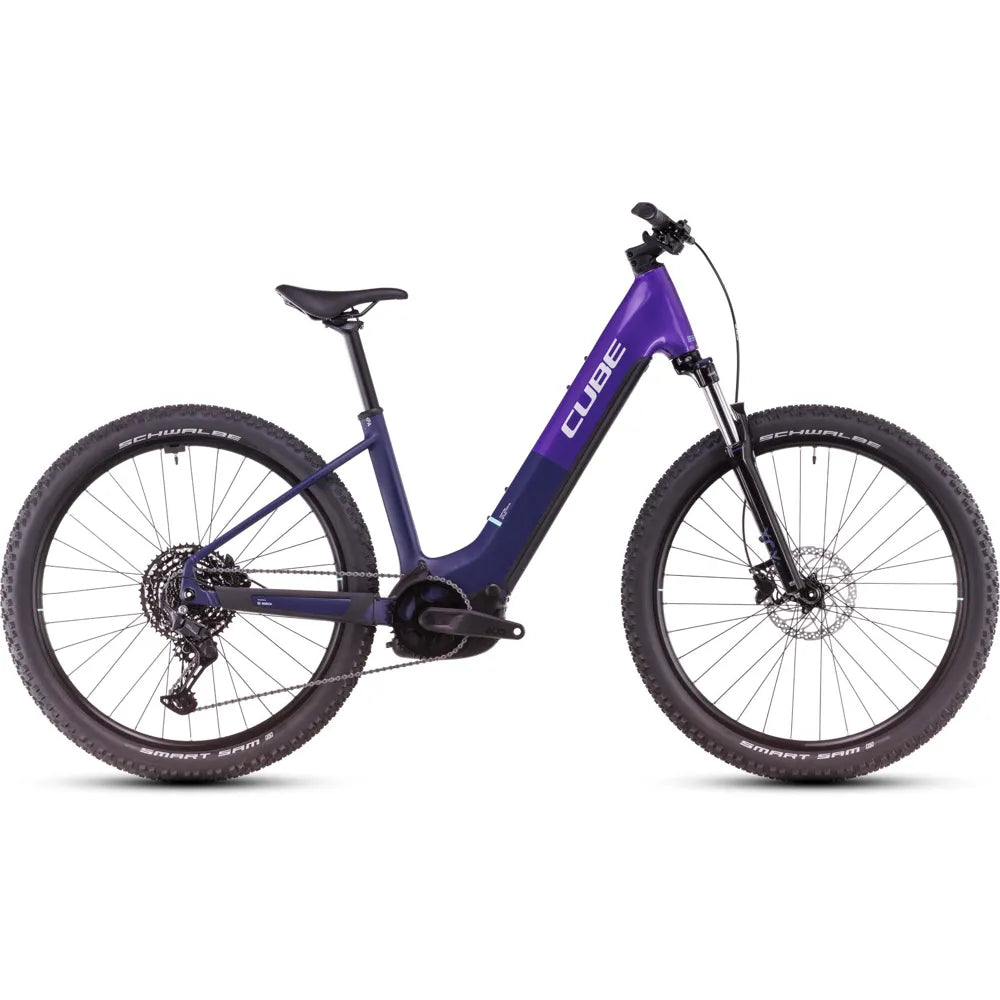 2025 Cube Reaction Hybrid One 800 Easy Entry Electric Mountain Bike in Purple | 99 Bikes – 99 ...