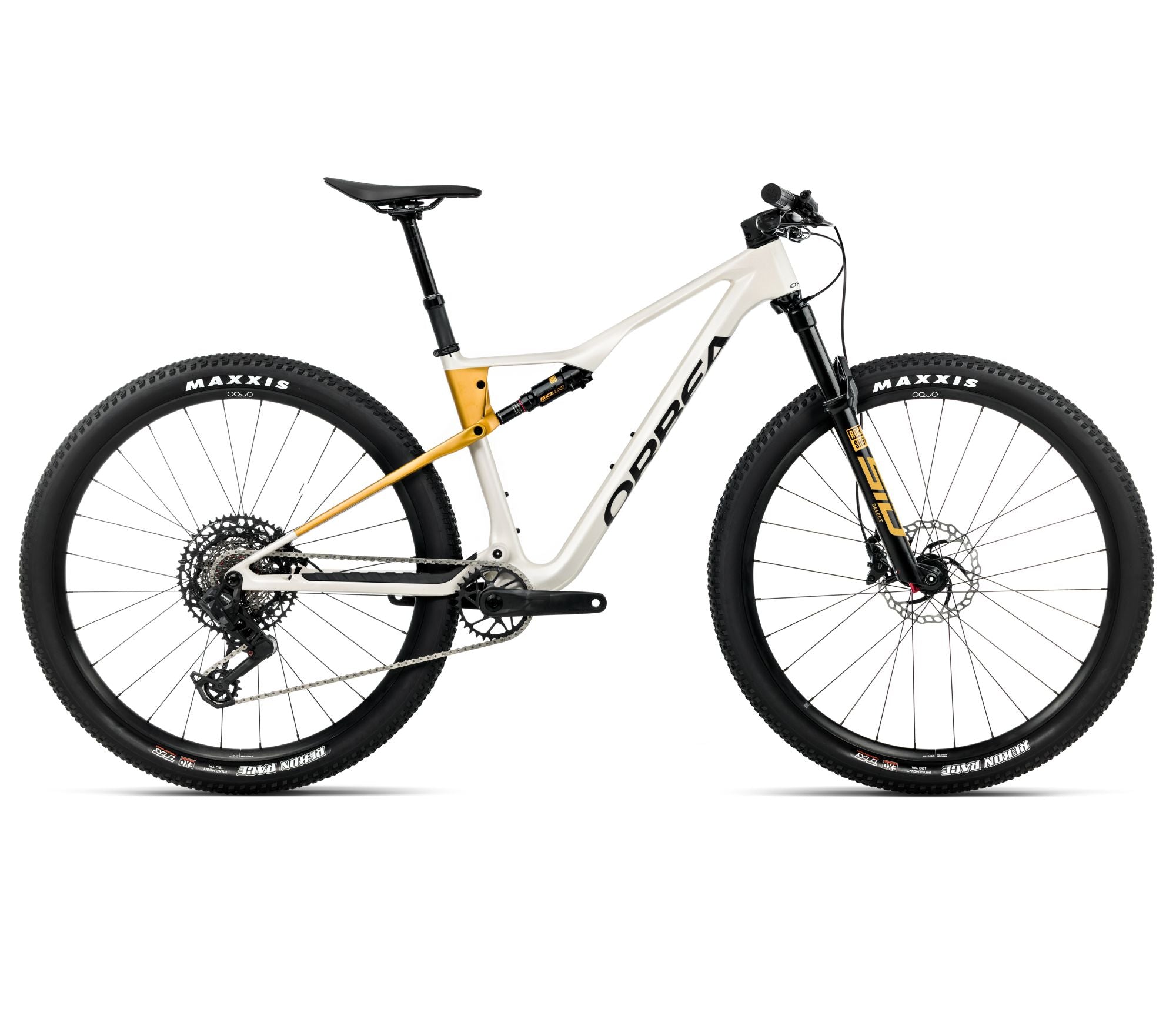 2026 Orbea Oiz M21 Carbon Full Suspension Mountain Bike In Ivory White ...